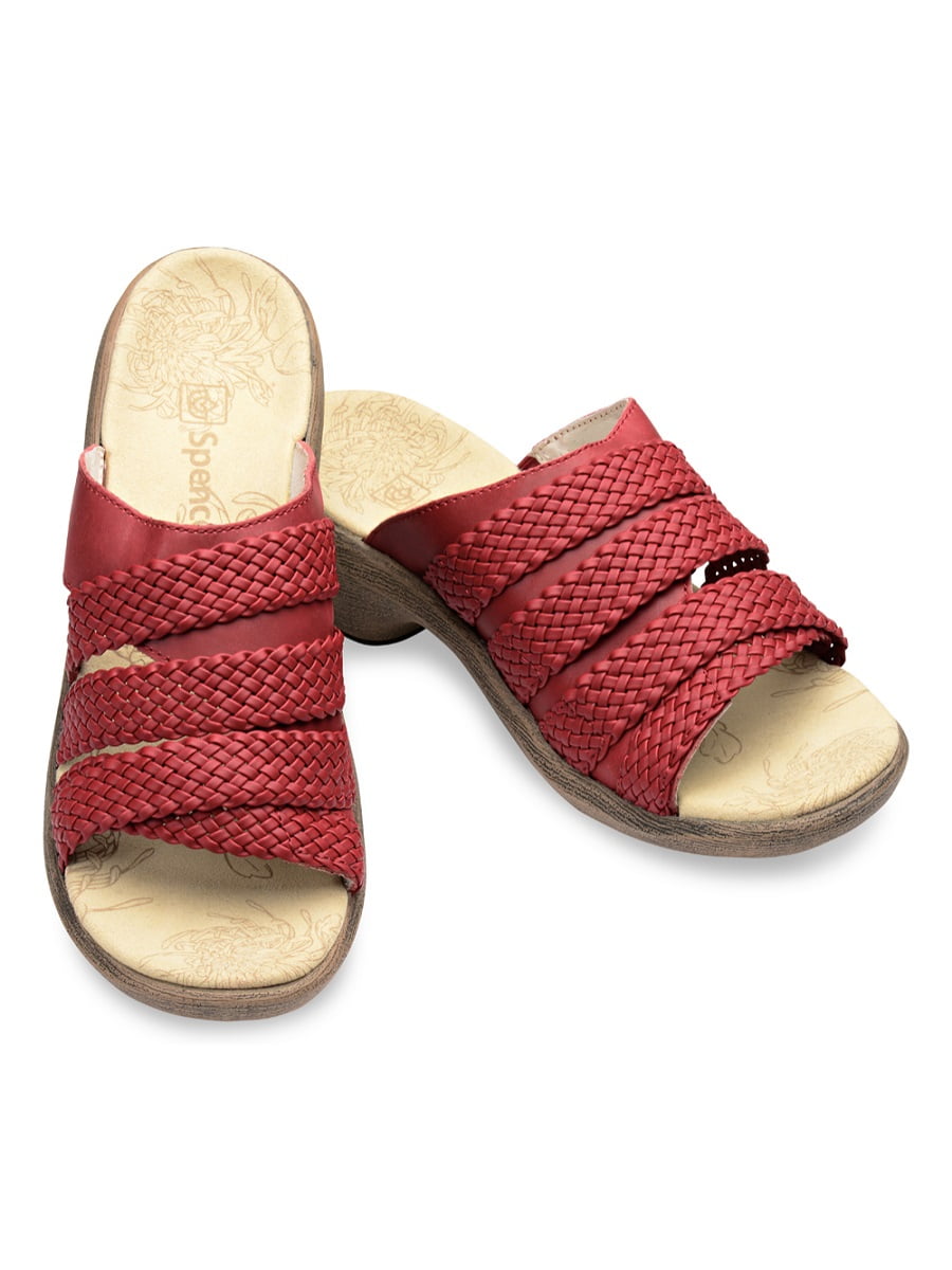 Spenco Women's Virginia Red Sandal, Size 5 - Walmart.com