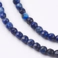 1Strand Natural Lazuli Beads Strands Faceted Round Blue 3mm Hole: 0.8mm ...