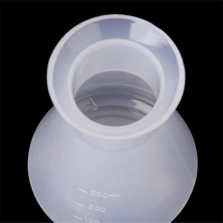 Lab Plastic Conical Flask Transparent Scaled Laboratory Measurement ...