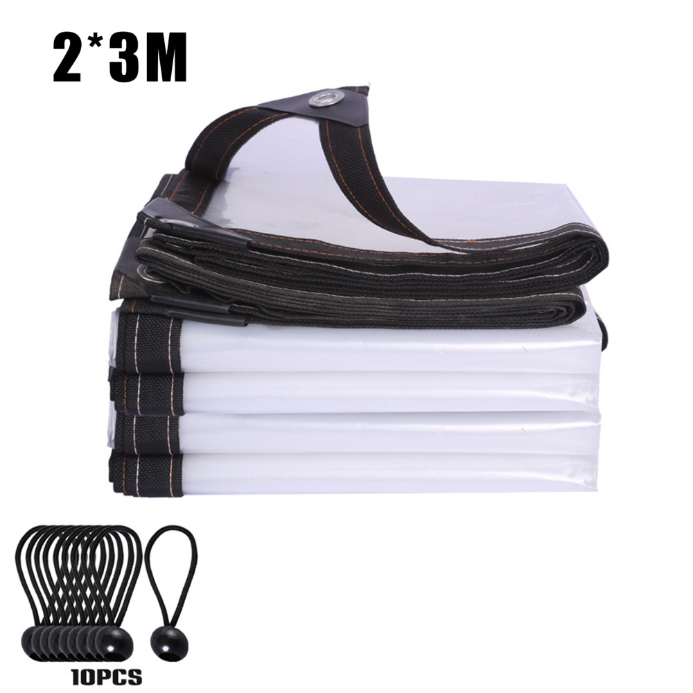 Heavy Duty Clear Tarp Multi-Purpose Garden Rainproof Membrane Emergency ...