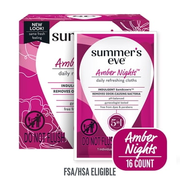 Summer's Eve Active Daily Performance Feminine Wipes, pH Balanced ...