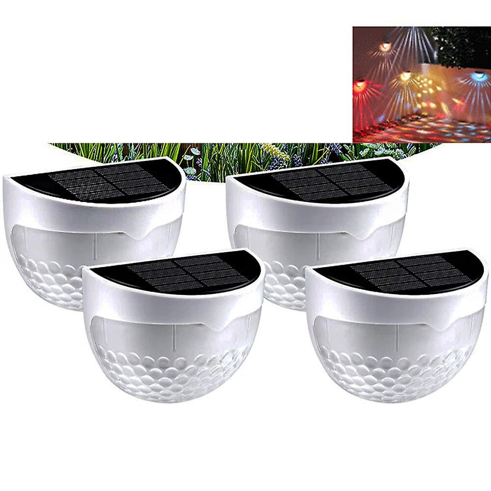Set Of 4 Led Ipl Solar Lights Outdoor Wall Sconce Ip65 Waterproof ...