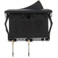 2x 12V Mini Black Square Rocker Power Button, ON/OFF Electrical Switch ...