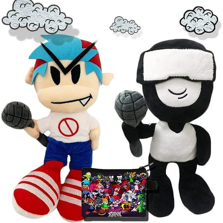 10/9.8in Tankman Plush and Friday Night Funkin Boyfriend Plush with The ...