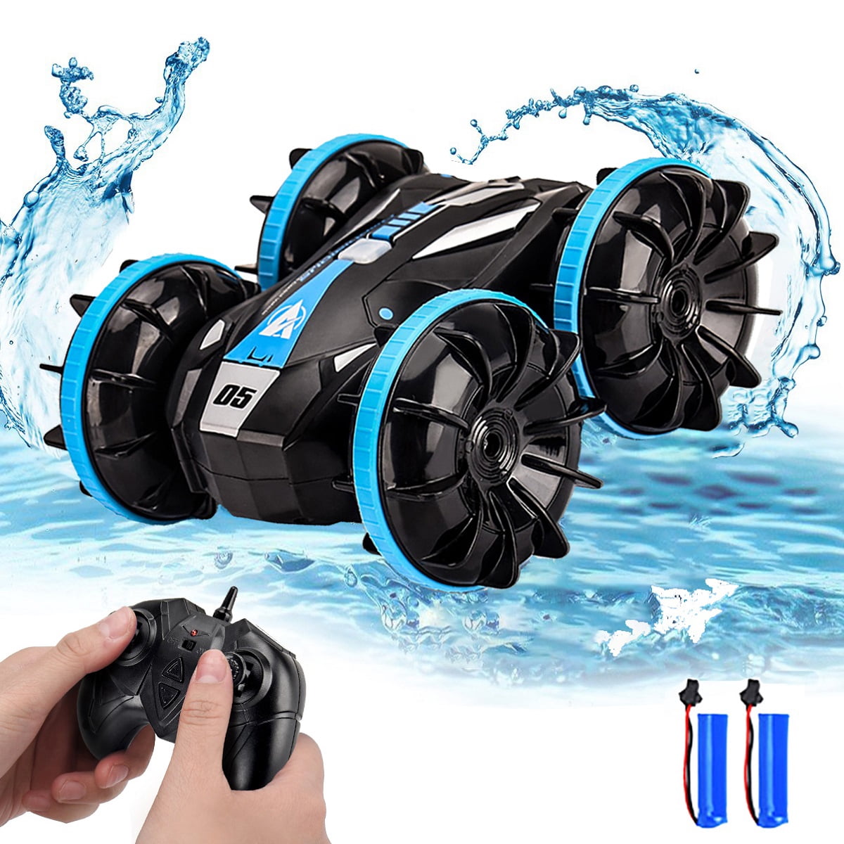 Remote Control Amphibious Car RC Stunt Car Buggy Water Land 4WD Vehicle ...