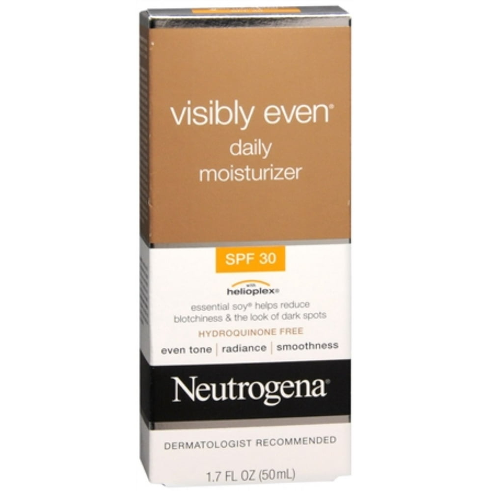Neutrogena Visibly Even Daily Moisturizer SPF 30 1.70 oz (Pack of 4 ...