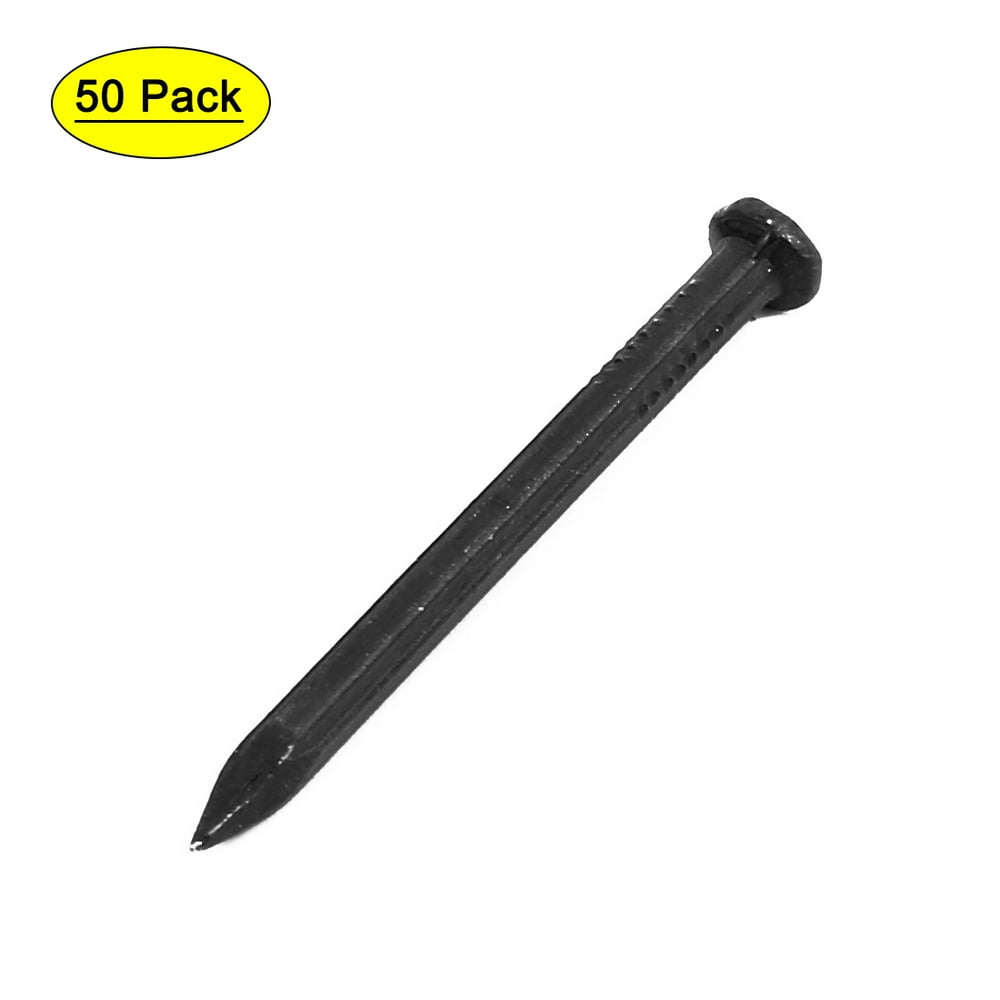 3mm x 40mm Fiber Concrete Cement Wall Point Tip Nails Black 50pcs ...