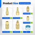 45Pcs Air Coupler & Plug Kit, 1/4" NPT Air Hose Fittings,Quick Connect ...