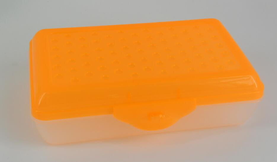 LG NEON PENCIL BOX;LARGE SCHOOL BOX;WHITE BASE,DESR & NEON LID;1-PACK ...