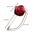 Artificial Silk Flower Corsage for Wedding Ceremony Elegant Boutonniere ...