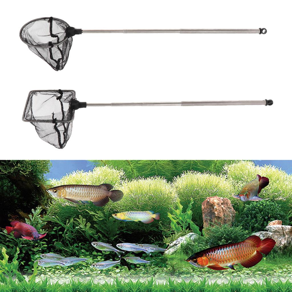 2 Pcs Aquarium Fish s, With Stainless Steel Extending And Retractable ...