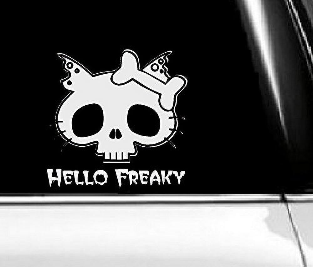 Decal ~ Hello Freaky ~ WALL, or Window Decal 7" x 7" - Walmart.com