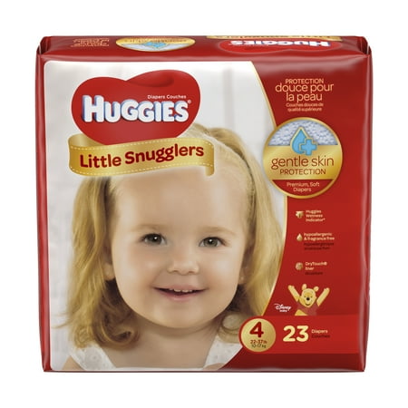 Huggies Little Snugglers Diapers, Jumbo Pack, Size 4, 23 Count – Walmart Inventory Checker ...