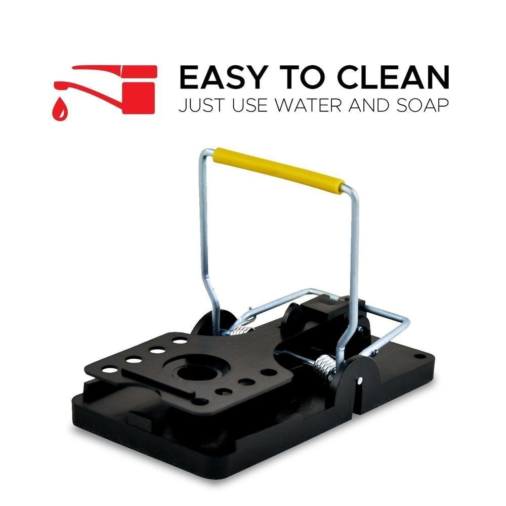Mouse Snap Trap 2 Pack - Eliminate Mice Fast with these Reusable and ...