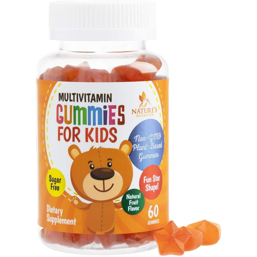 Nature's Nutrition Kids Multivitamin Gummies, Sugar Free Multi with ...