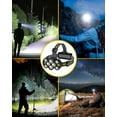 2023 Upgraded Super Bright LED Head Torch Rechargeable, 22000 Lumen, 10 ...