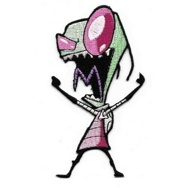 Invader Zim Character 3 Inches Tall Embroidered Iron On Patch - Walmart.com