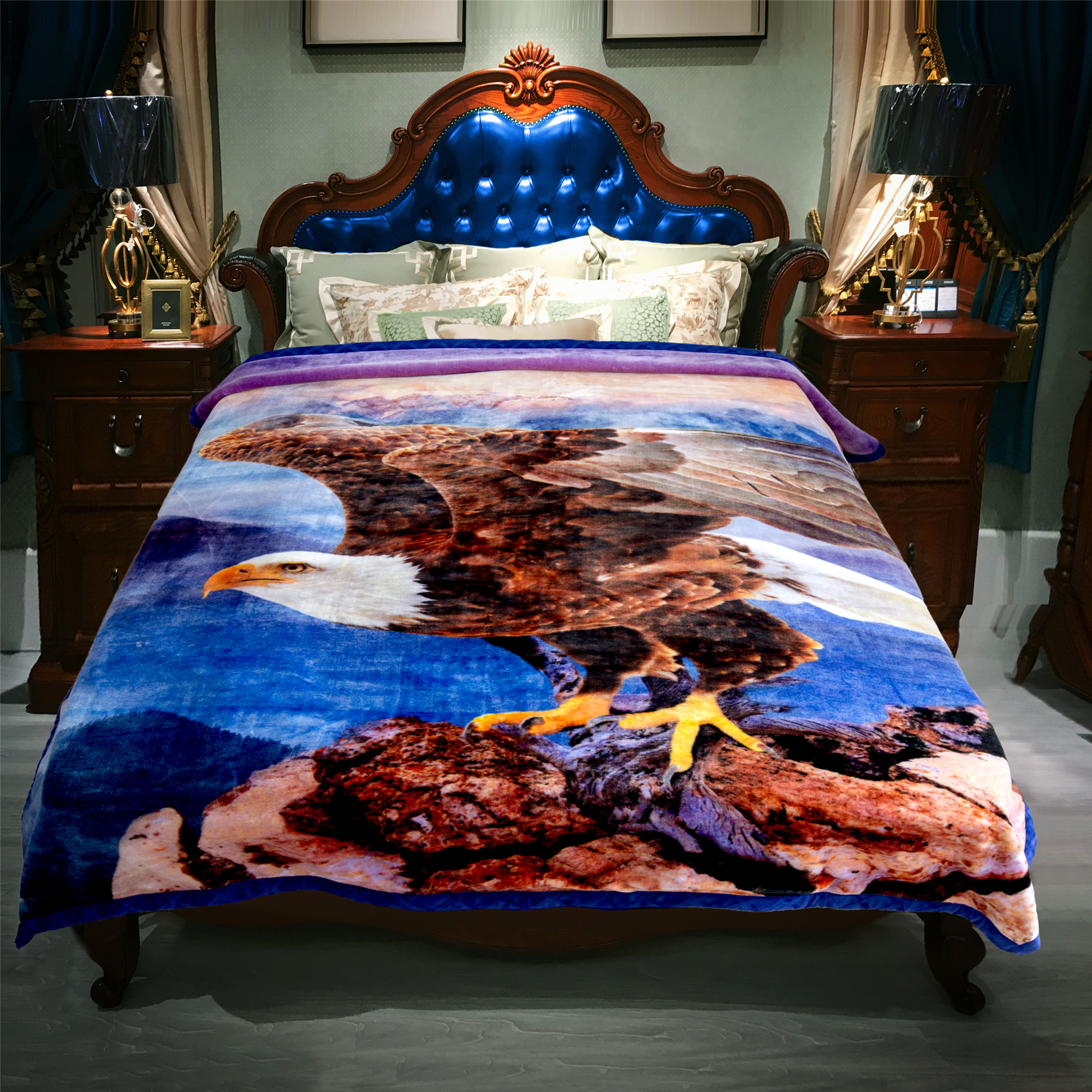 King Size Soft Plush Heavy Thick Fleece Blanket For Winter 2 Ply King Size Soft Plush Heavy Thick Fleece Blanket For Winter 2 Ply