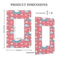 DouZhe 1-Gang Decorator/Rocker Wallplate, Cute Swan Doodle Pink ...