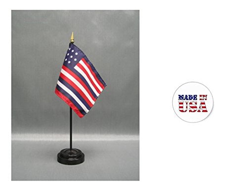 Made in the USA. 2 Serapis 4"x6" Miniature Desk & Table Flags Includes ...