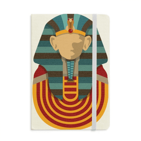 Egypt Red Yellow Blue Pharaoh Notebook Official Fabric Hard Cover ...