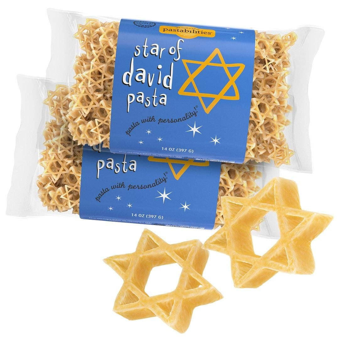 Pastabilities Star of David Pasta, Fun Shaped Kosher Star Noodles for ...