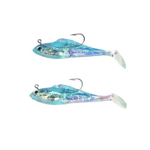 Renosky, Mirror Image Paddle Shad, 3" Swim Bait, Blue, 2 Count ...