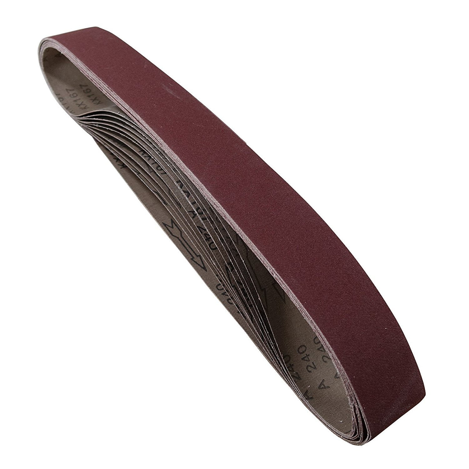 POWERTEC 424215A 2 X 42 Inch Sanding Belts Aluminum Oxide Sanding POWERTEC 424215A 2 X 42 Inch Sanding Belts Aluminum Oxide Sanding