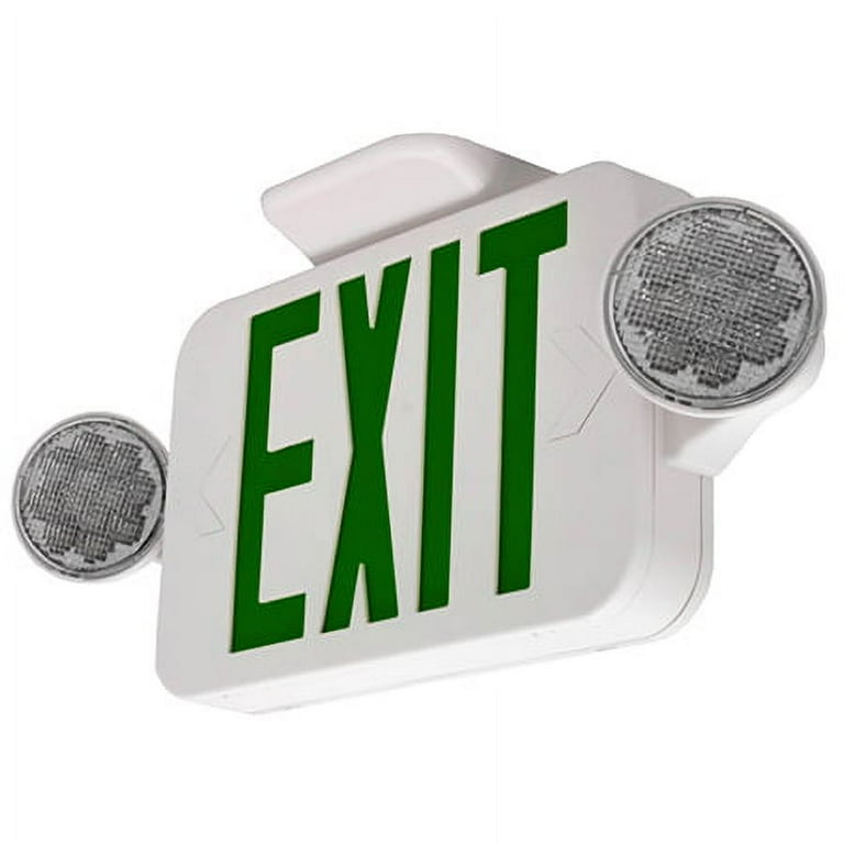 Combo Exit Sign Emergency Lights | Shelly Lighting