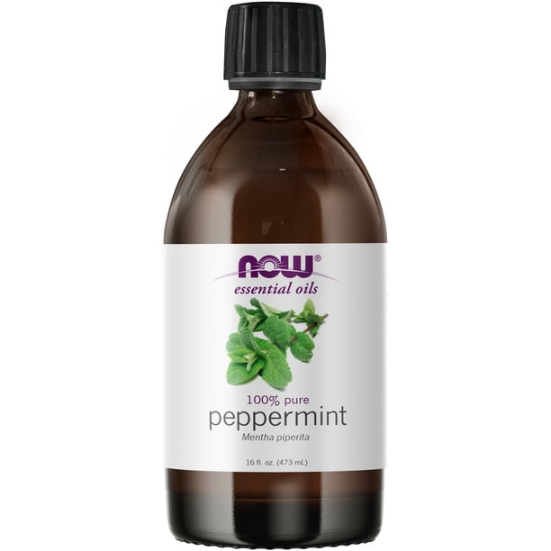 NOW Essential Oils, Peppermint Oil, Invigorating Aromatherapy Scent ...