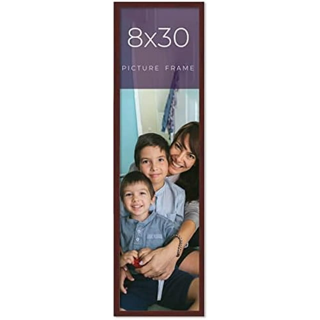 8X30 Dark Brown Real Wood Picture Frame Width 0.75 Inches | Interior ...