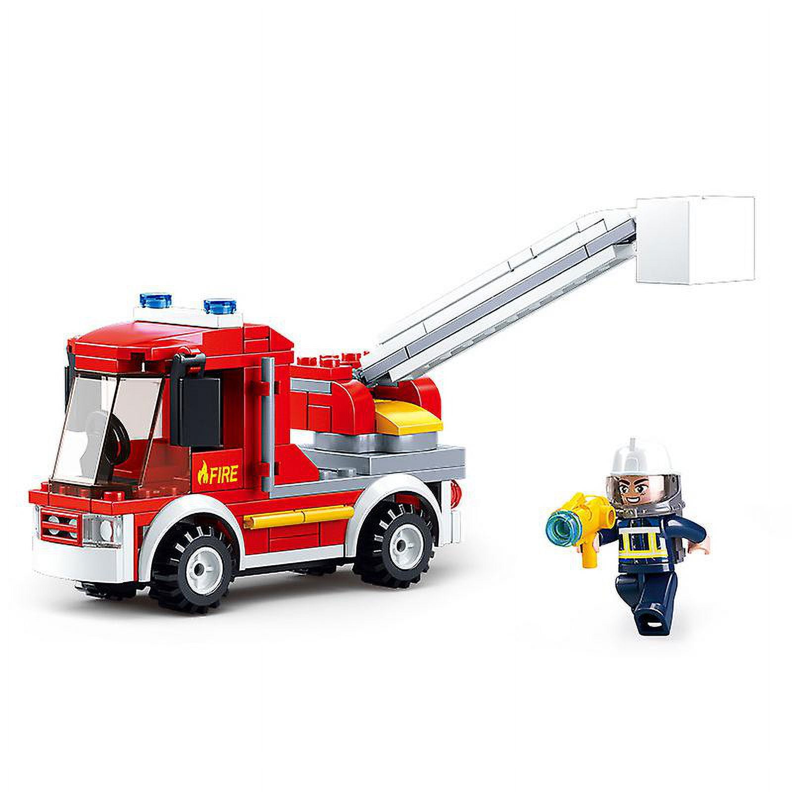 Lego Little Luban 0632 Pequeño Camión De Bomberos Ascendente De Juguete ...
