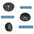 Uxcell Black Cable Cord Grommet 4 Pcs Desk Grommet Flexible Rubber ...