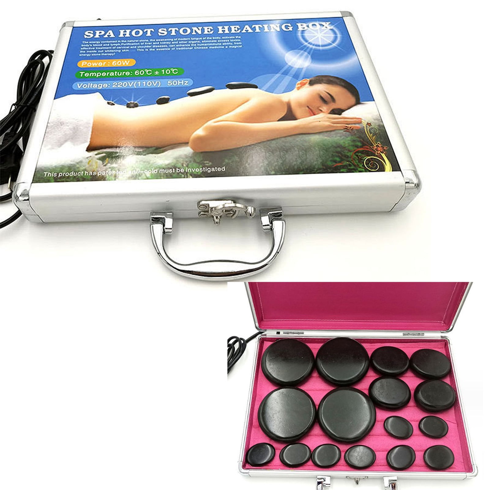 Click here for Zaqw Electric Spa Hot Stones Box  Us Plug 110v Mas... prices
