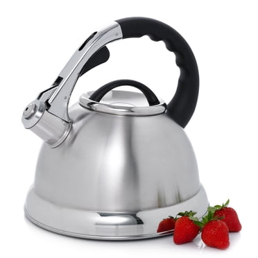 Creative Home Alexa 3.0 Qt. Stainless Steel Whistling Tea Kettle ...