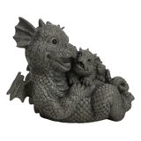 Decorative Indoor & Outdoor Garden Dragon Family Statue - Mommy & Me ...