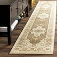 SAFAVIEH Florenteen Eden Traditional Area Rug, Ivory/Brown, 5'1" x 7'7 ...