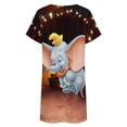 Dumbo Women's Nightgown Sleepwear Nightdress Short Sleeves Night Gown ...