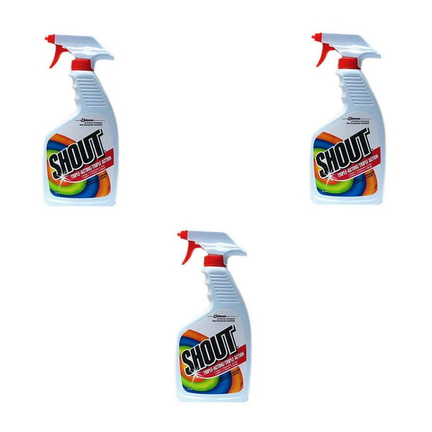 Shout Triple-Acting Laundry Stain Remover (650ml) (Pack of 3) - Walmart.com