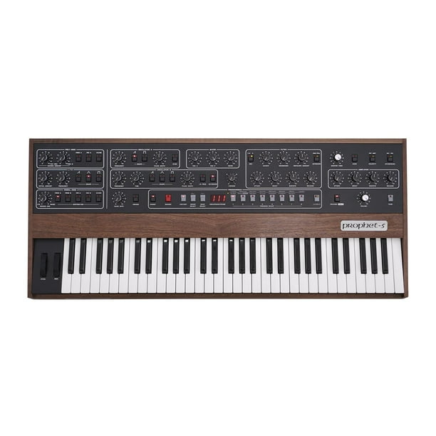 SEQUENTIAL Sintetizador Analógico PROPHET 5 KEYBOARD SEQUENTIAL cafe 94.92x14.11x41.52 | Bodega ...