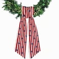 BingTong Patriotic Wreath Sash For Front Door,4th of July Wreath Sashes ...
