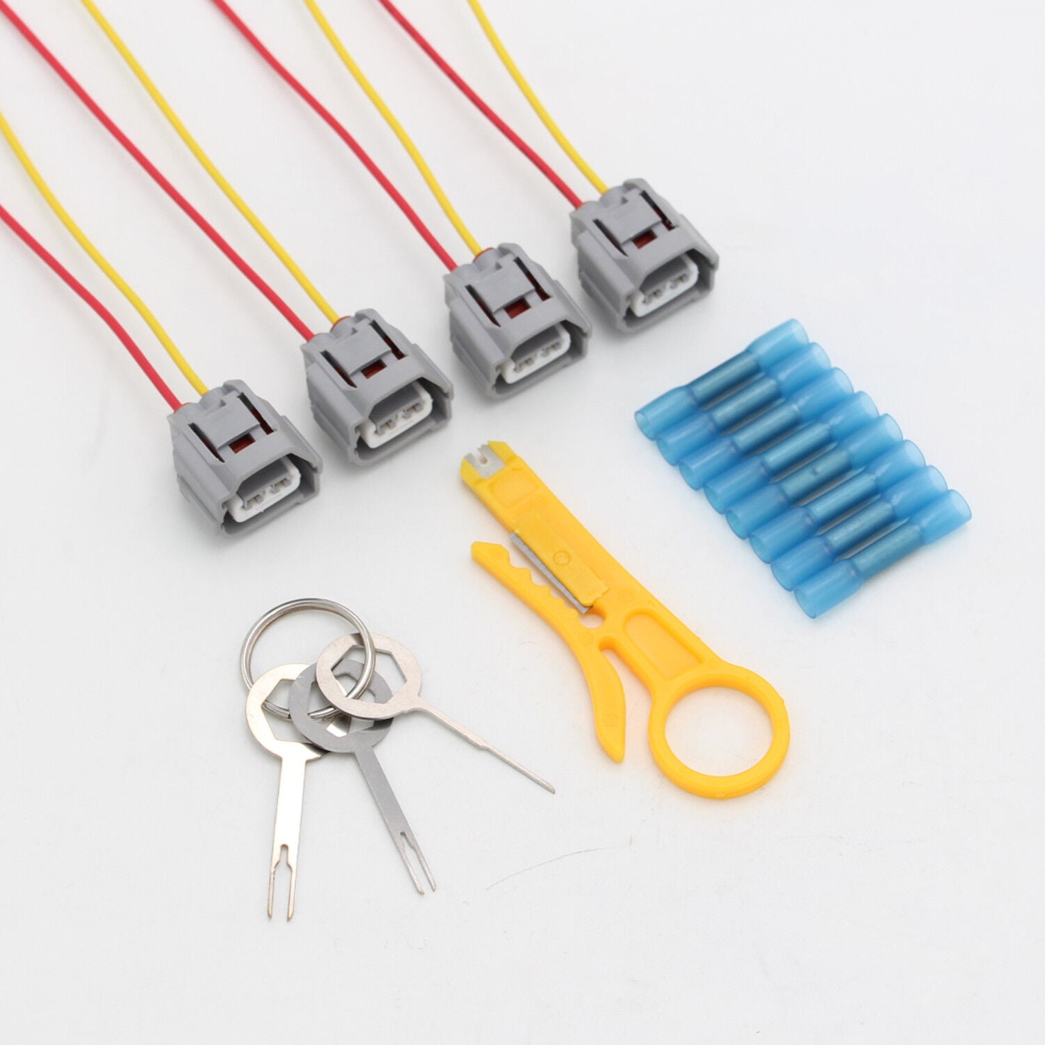 4X Ignition Coil Plug Connectors Wiring Harness Fit for Hyundai Kia ...