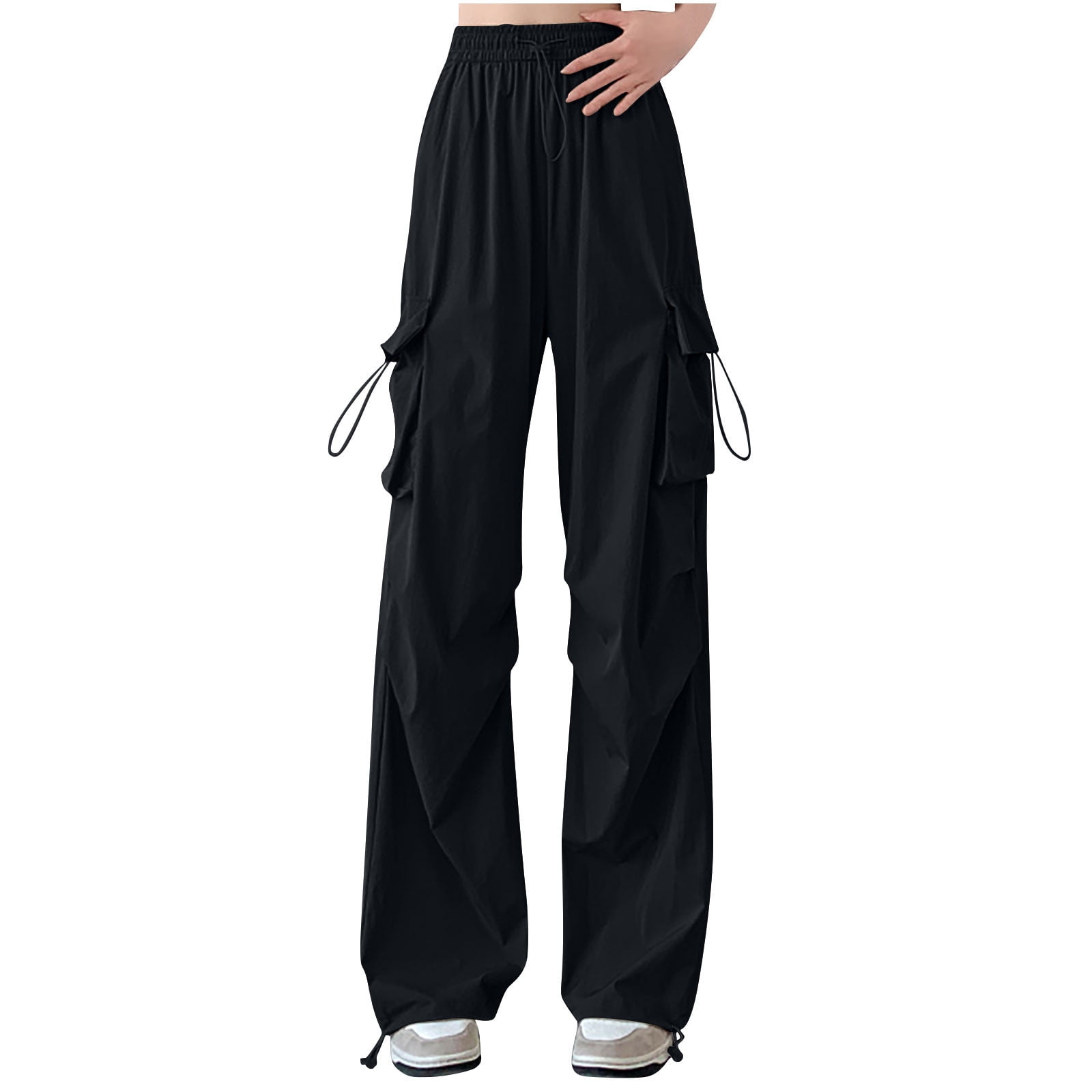 Click here for Aherbiu Cargo Pants Women Baggy High Waisted Hikin... prices