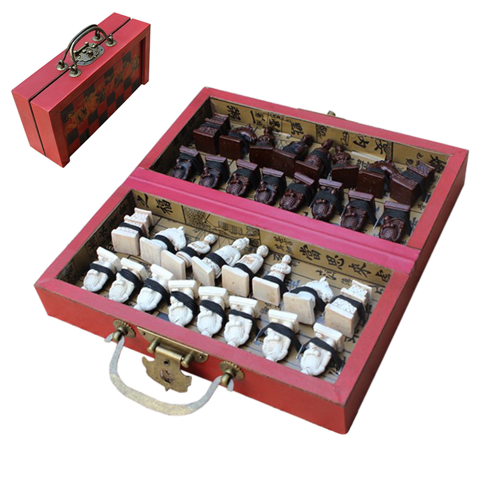 Click here for Flyflise Wooden International Chess Set Terracotta... prices