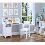 UTEX Kids Study Desk with Chair, Wooden Study Table for 3-8 Years Old ...