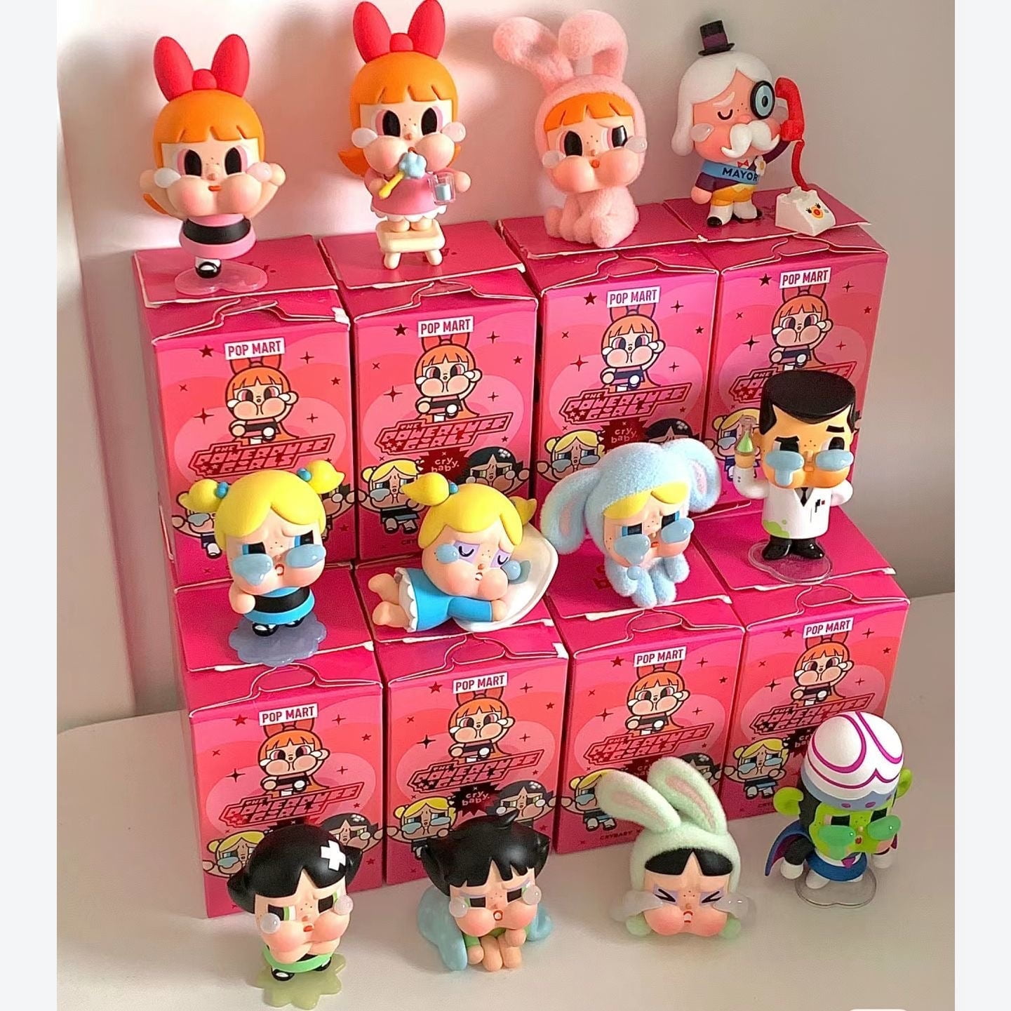 Figuras de la serie Cry Baby Powerpuff Girls de Pop Mart, caja sorpresa ...