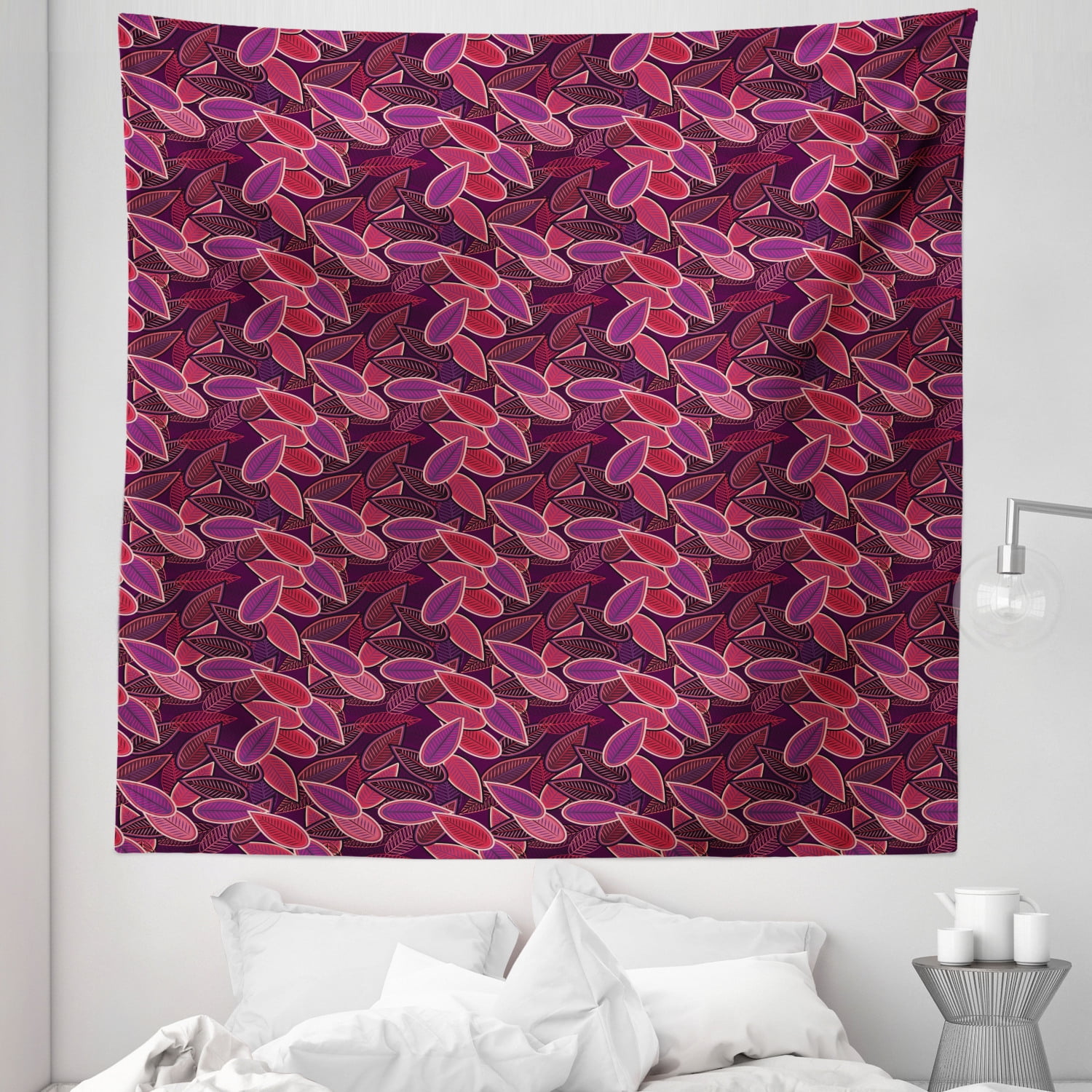 Lilac Tapestry, Abstract Leaves of Lilac Plant Graphic Pile of Foliage ...