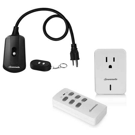Wgthhk Waterproof Outdoor Remote Control Outlet x1+ Indoor Remote ...