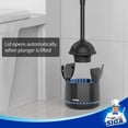 Toilet Plunger with Holder, Heavy Duty and Holder Combo for Bathroom ...
