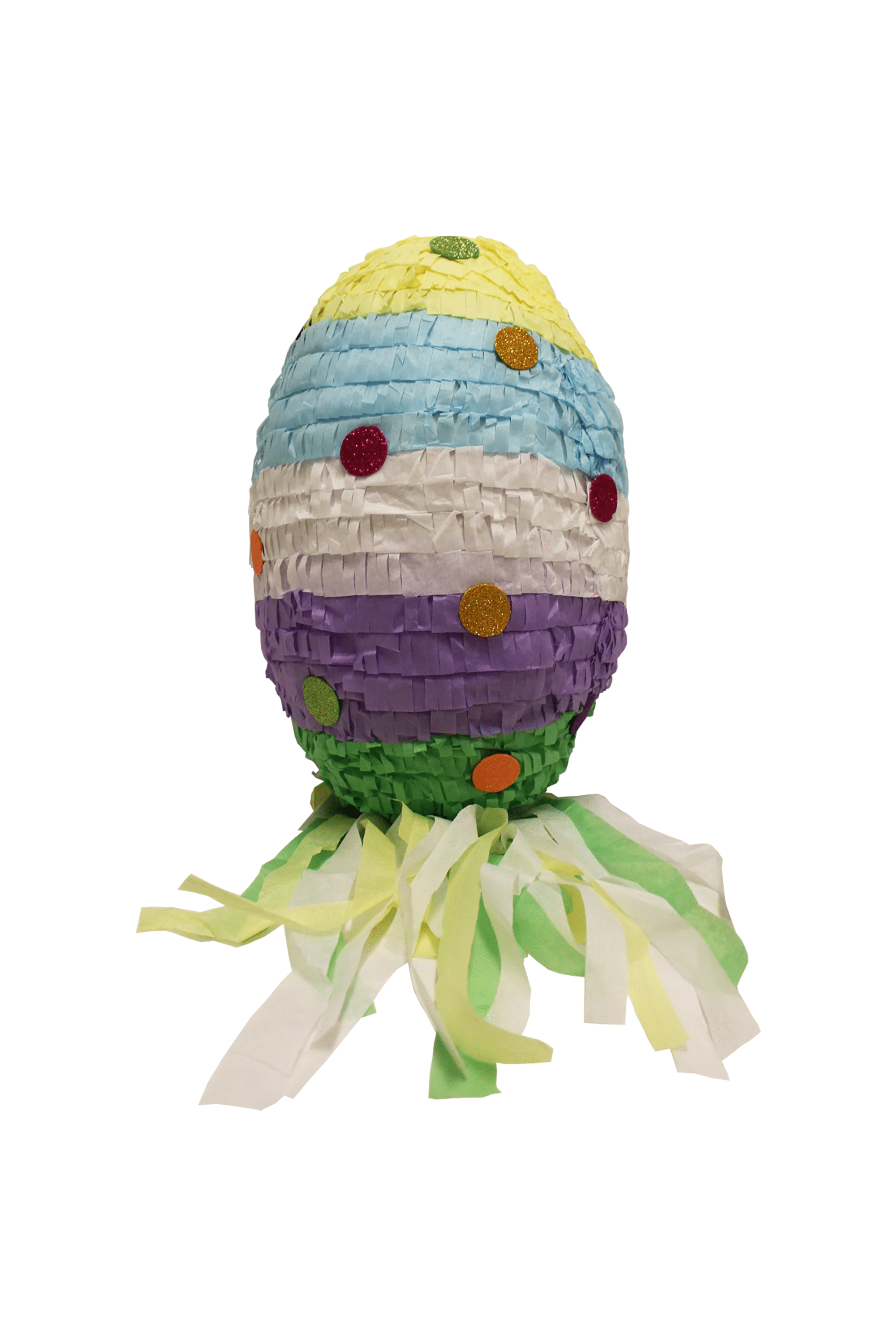 Easter Pinata Egg Shaped Pastel Colors with Foami Circles